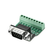 D-sub DB15 Breakout Board Connector with Case 2 Row Male Port Solderless Terminal Block Adapter ...