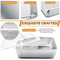 Vesteel 8-inch Stainless Steel Square Cake Pan with Lid, Durable ...
