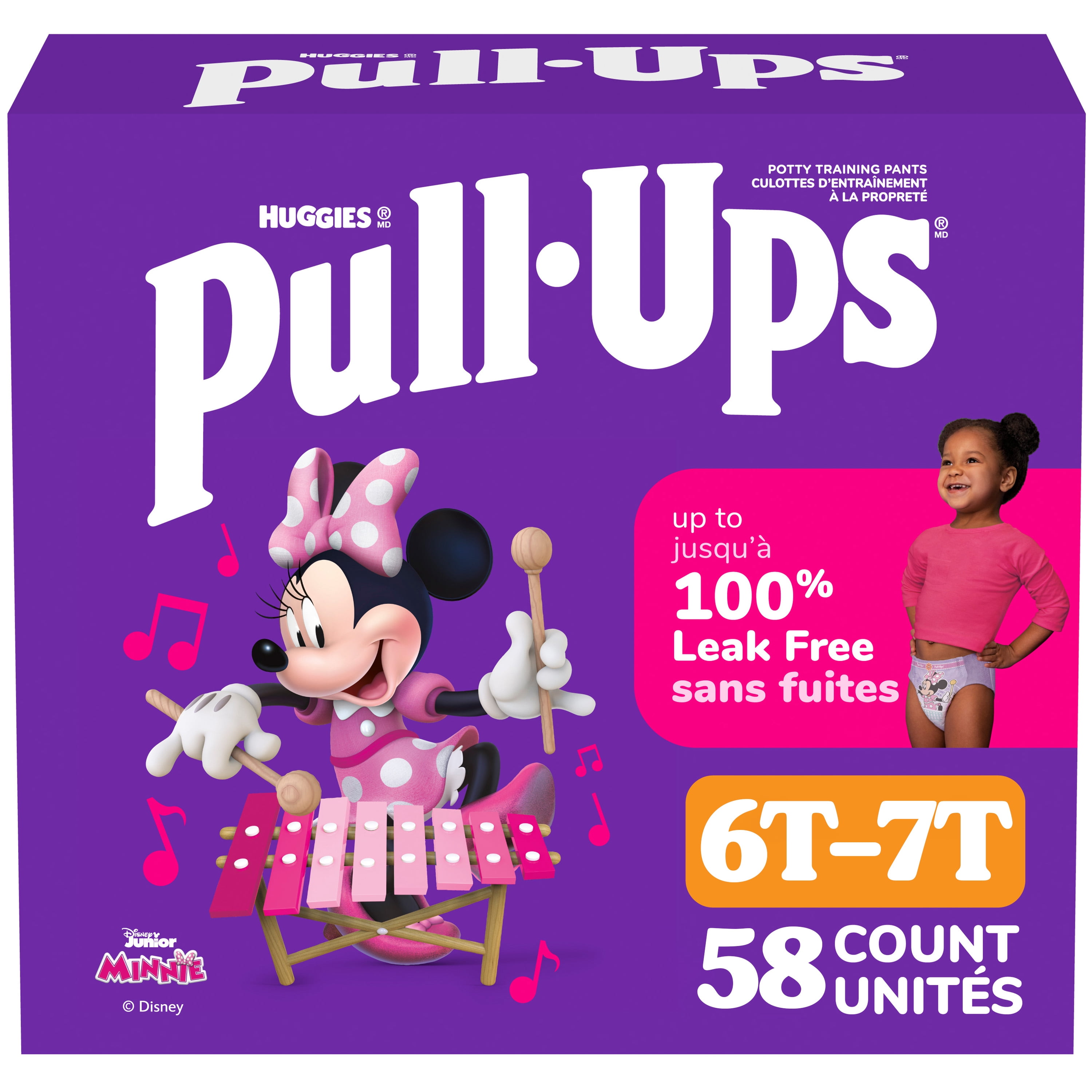 Pull-Ups Girls' Potty Training Pants, 6T-7T (55-75 lbs), 58 Count ...
