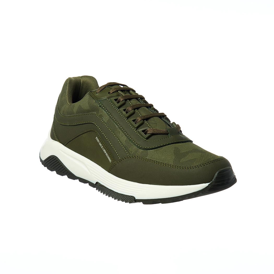Tenis Casual Cómodo Para Hombre Básico Verde Tipo Piel verde 26 Clasben ...