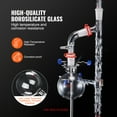 KFFKFF Laboratory Distillation Set, 3.3 Boro Laboratory Glassware Kit ...