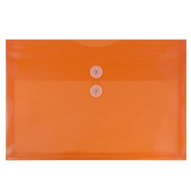 JAM Plastic Envelopes, 9.8x14.5, 12/Pack, Blue, Button String, Legal ...