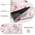 Pink Flower Area Rug 3x5 Washable Rug Non Slip Watercolor Floral ...