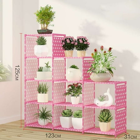 Multi-layer Bookshelf Removable Bedroom Flower Home Pot Rack; Removable ...