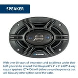 Blaupunkt GTX406 4" x 6" 4-Way Coaxial Speakers 240W Max Power ...
