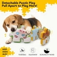 Tearable Pull Apart Squeaky Puzzle , 4 in 1 Enrichment Interactive ...