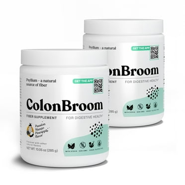 ColonBroom Psyllium Husk Powder with Stevia (Tropical Fruits) - Colon ...
