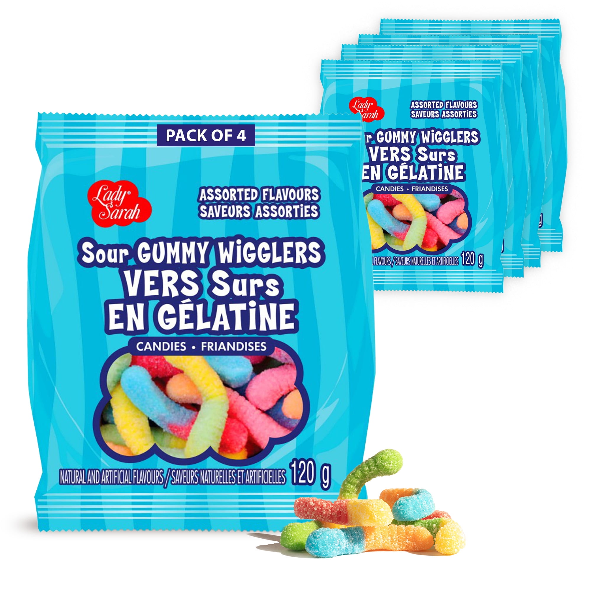 Click here for Lady Sarah Candy Bags - Sour Gummy Worms  120g (4... prices