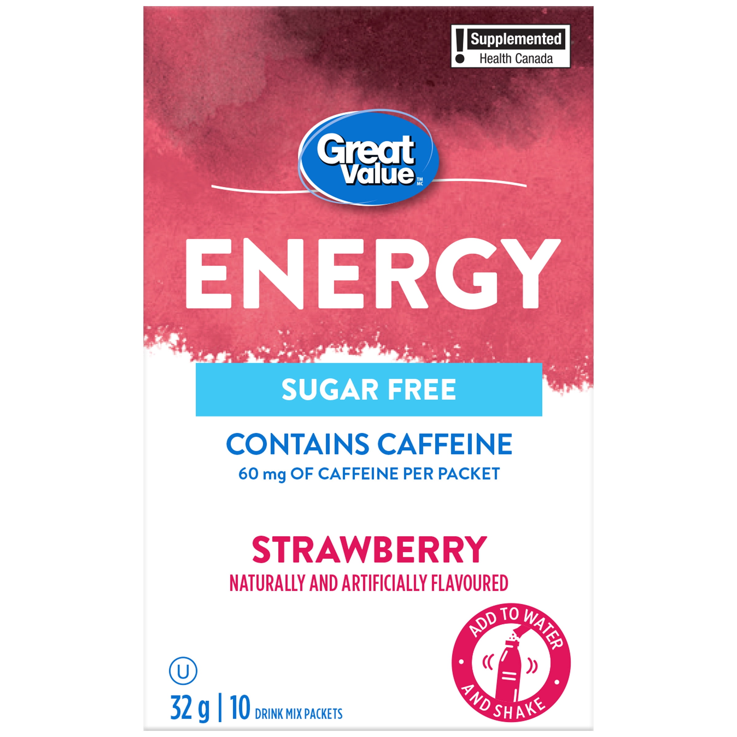 Great Value Sugar Free Naturally and Artificially Flavoured Strawberry ...