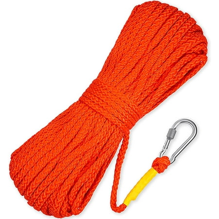 Hollow Braided Polypropylene Line Rope Heaving Line with Spring Hook ...