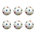 Set of Six Blue Green Off White And Red Polka Dots Ceramic Drawer Pull ...