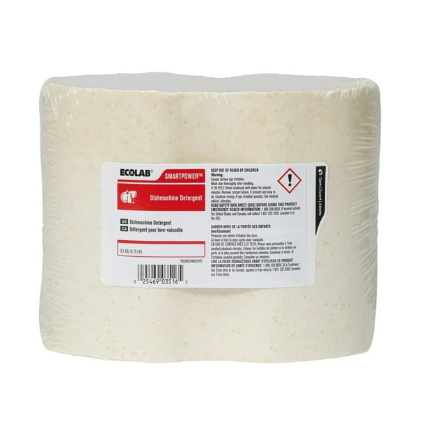 Ecolab SMARTPOWER Dish Machine Detergent, 6101202 6.75lb | 6/Case ...