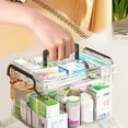 Large Capacity Double-Layer Medicine Organizer Box - Waterproof ...