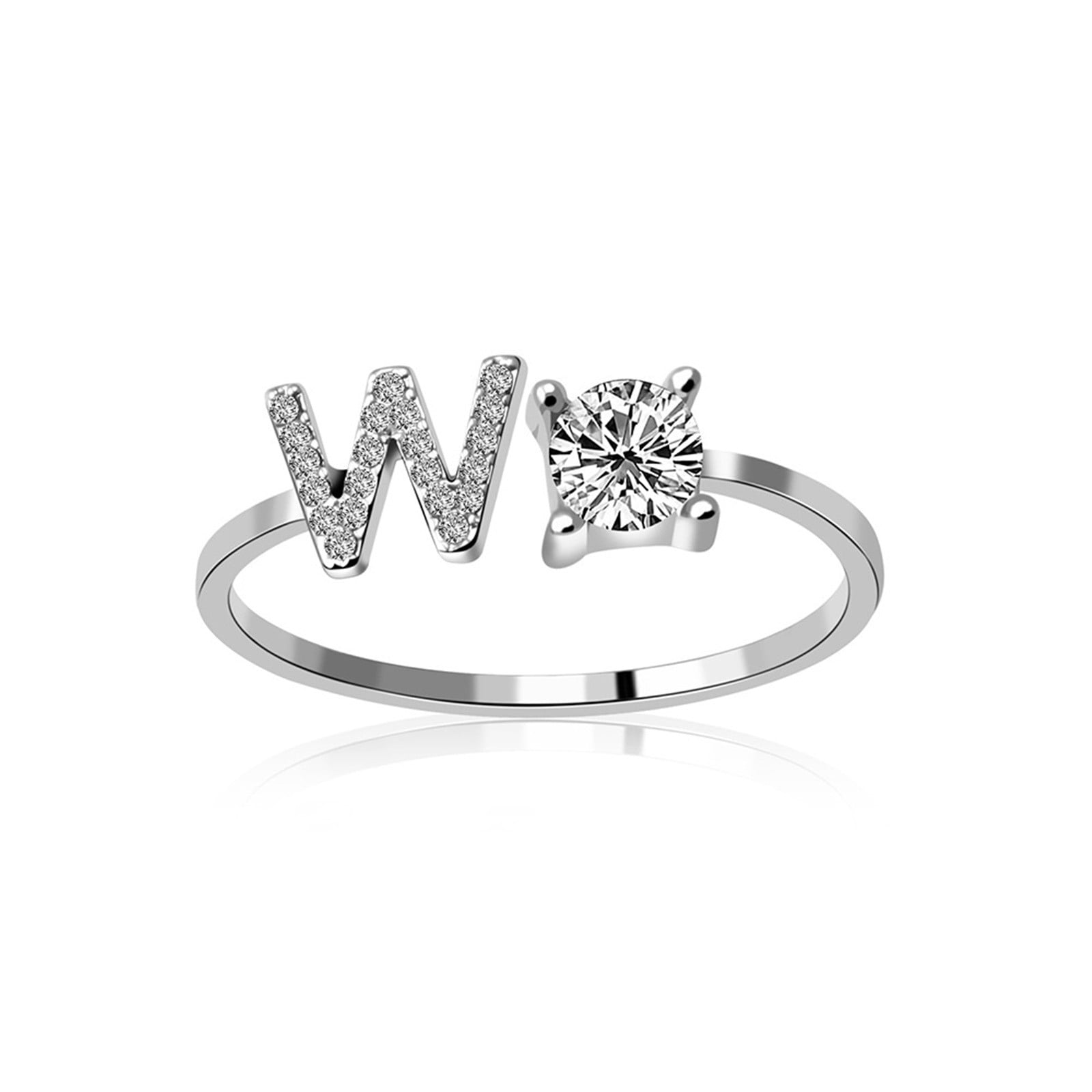TIHLMK Women s Ring For Beauty Exquisite Fashion 26 English Alphabet tihlmk-women-s-ring-for-beauty-exquisite-fashion-26-english-alphabet