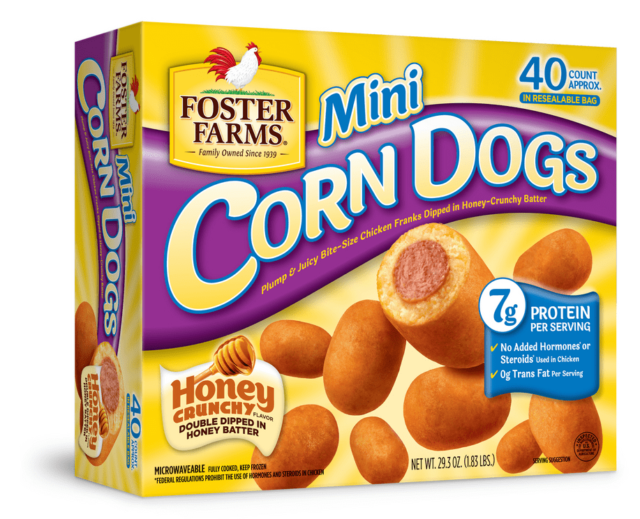 Foster Farms 40ct Mini Corn Dog - Walmart.com