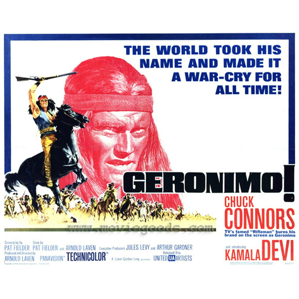Geronimo - movie POSTER (Style A) (27" x 40") (1962) - Walmart.com ...
