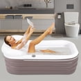 DENEST Standing Bathtub, Inflatable Bathtub, Foldable Soaking Tub ...