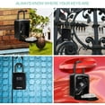 AMIR Key Lock Box, Wall Mounted Key Safe, 4-Digit Combo, 5 Keys ...