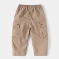 Boys Fashion Tapered Cargo Pants Straight Leg Casual Trousers With ...