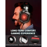 RUNMUS K8 Gaming Headset, Surround Sound, Noise Canceling Microphone ...