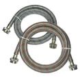 Stainless Steel Washing Machine Hoses, 3 ft Burst Proof 2 Pack Color ...