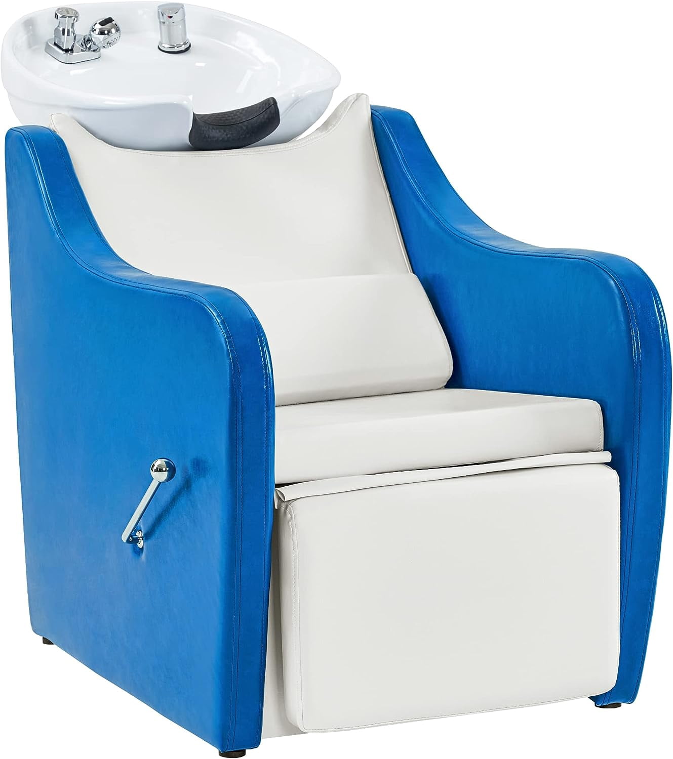 Products BarberPub Shampoo Barber Backwash Chair Extended, Ceramic ...