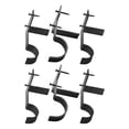 6Packs Curtain Rod Holder Brackets, Single Hang Rod Holders for Window ...
