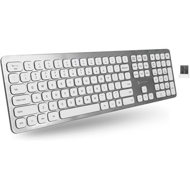 onn. Mini Compact Wireless Office Keyboard USB Receiver, 78 Keys, Grey ...