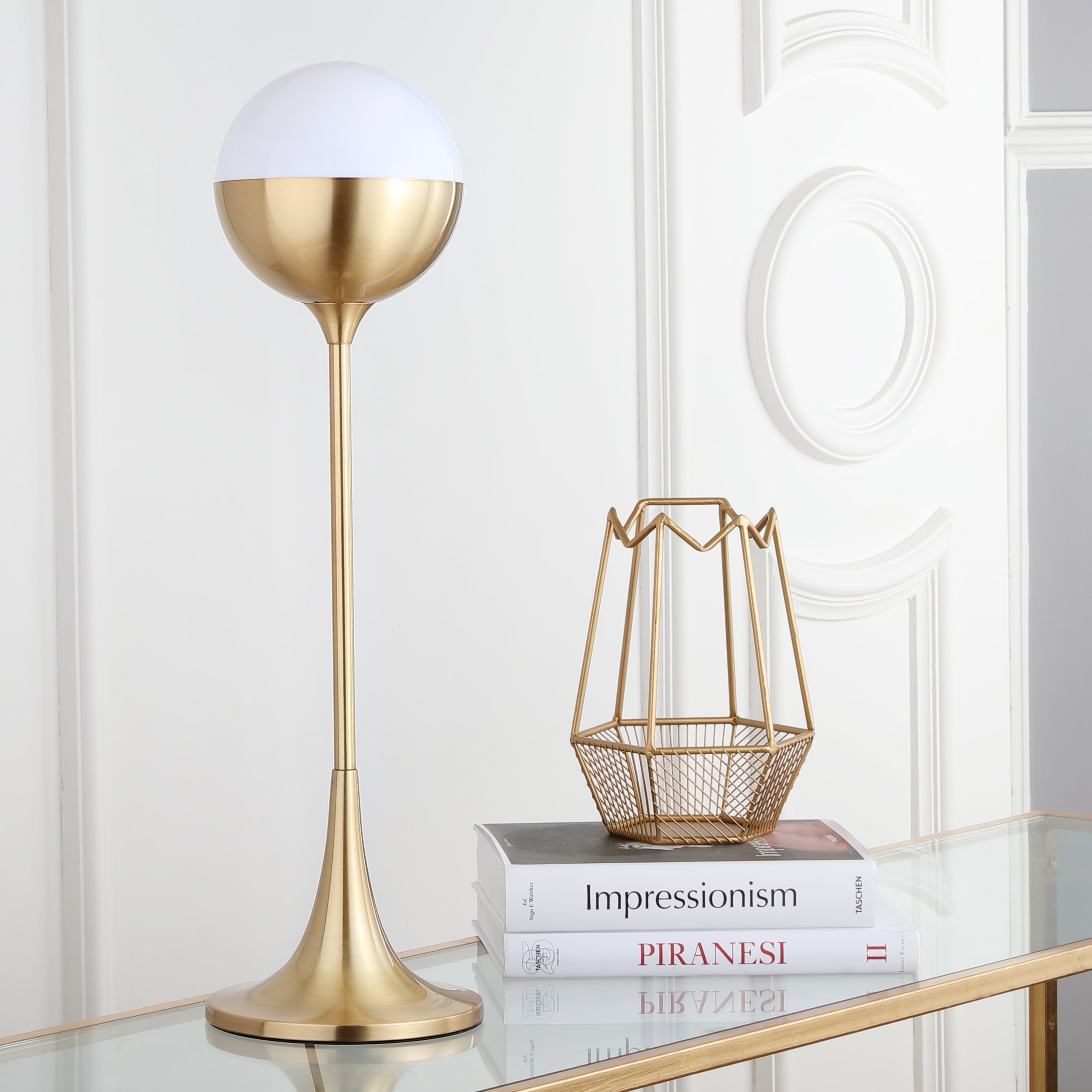Safavieh Lando Modern 27 In. High Table Lamp, Brass Gold - Walmart.com