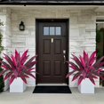 2Pcs Artificial Boston Fern & Dragon Tree, UV Resistant Pink Purple ...