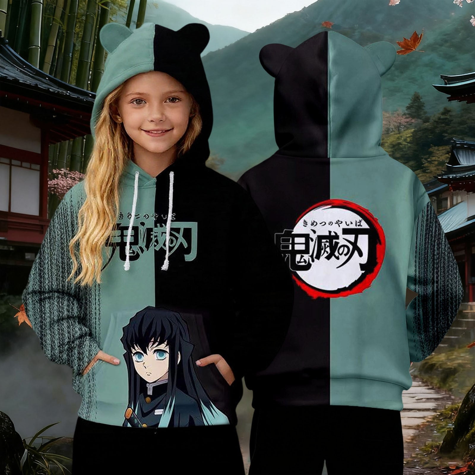 Click here for Whit3f1ve Demon Slayer Printed Unisex Hooded Sweat... prices