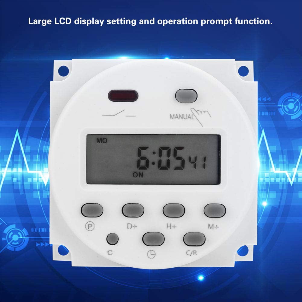 Dc 12v Timer Switch 16a Digital Electronic Lcd Time Relay Switch