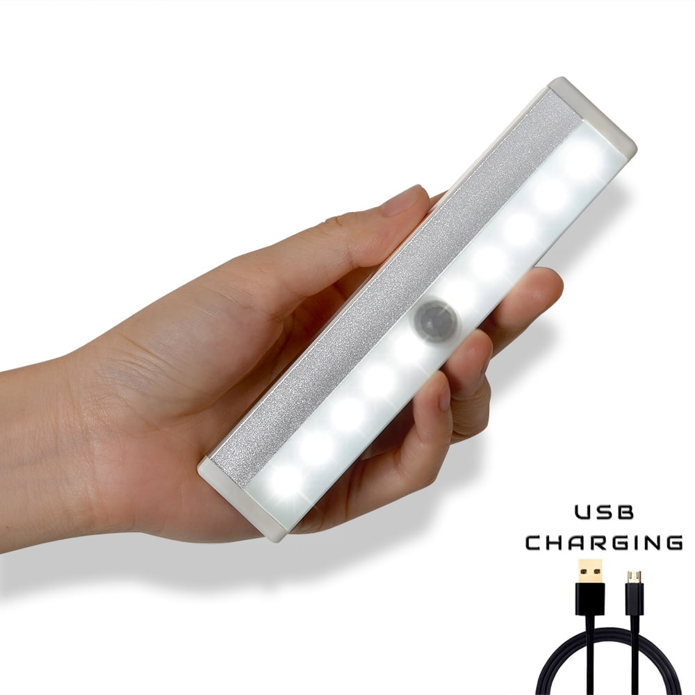 Dual Sensing Stick-on Anywhere 10 LED Motion Sensor/Closet Cabinet LED ...