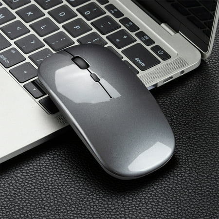 Wireless 2.4G Ultra-thin Silent Portable and Sleek Mice Rechargeable ...