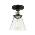 Globe Electric Jackson LED 1-Light Dark Bronze Flush Mount Ceiling ...