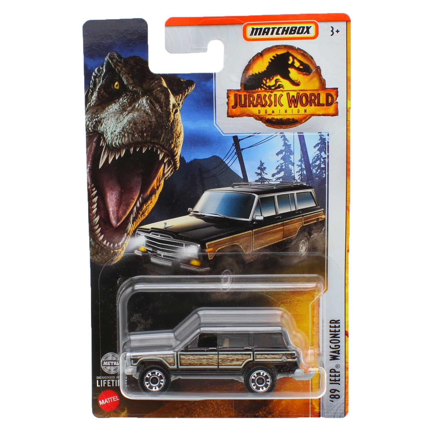 Matchbox Jurassic World 1:64 Scale Die-cast Vehicle, '89 Jeep Wagoneer ...