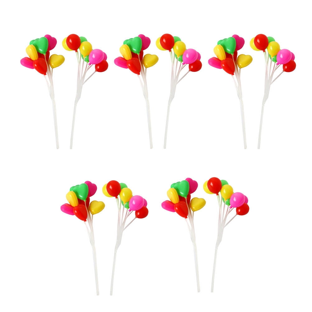 Bestonzon 10 Bunches Simulation Bouquets Balloon Colorful Mini Balloon ...