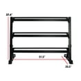 CAP Barbell 3-Tiered Dumbbell Storage Weight Rack, 51-inch - Walmart.com