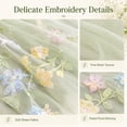 8pc-Elegant Sheer Mesh Table Runner with Delicate Floral Embroidery ...