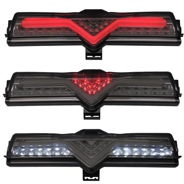 Ikon Motorsports Smoked LED Rear Bumper Backup Reverse Light Compatible ...