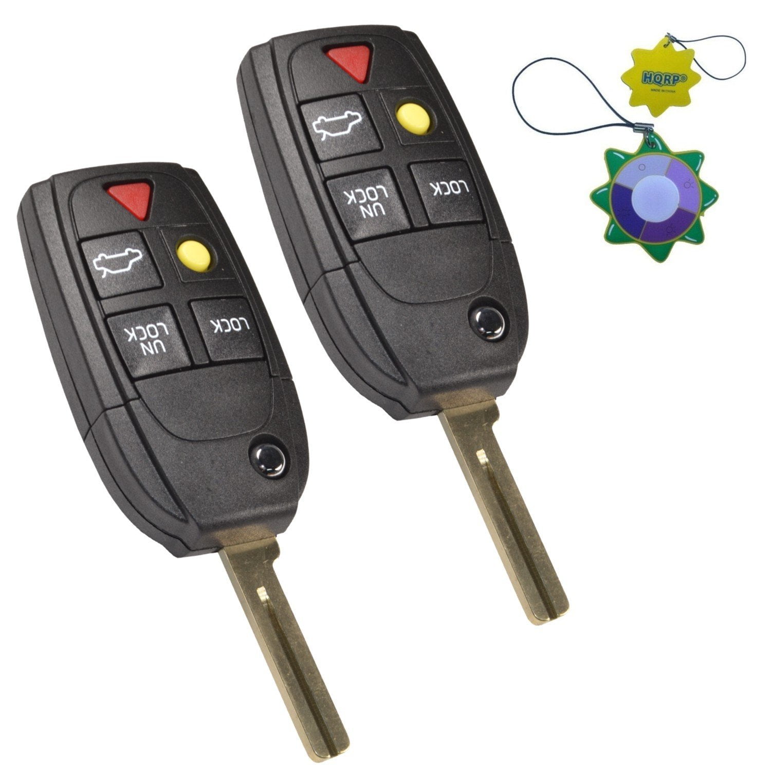 HQRP 2-Pack Remote Flip Folding Key Fob Shell Case Keyless Entry w/5 ... HQRP 2-Pack Remote Flip Folding Key Fob Shell Case Keyless Entry w/5 ...