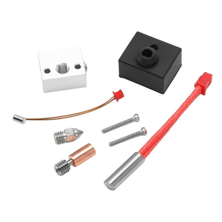Aluminum Heating Block Kit, 24V 40W Smoother Material Extrusion Heat ...