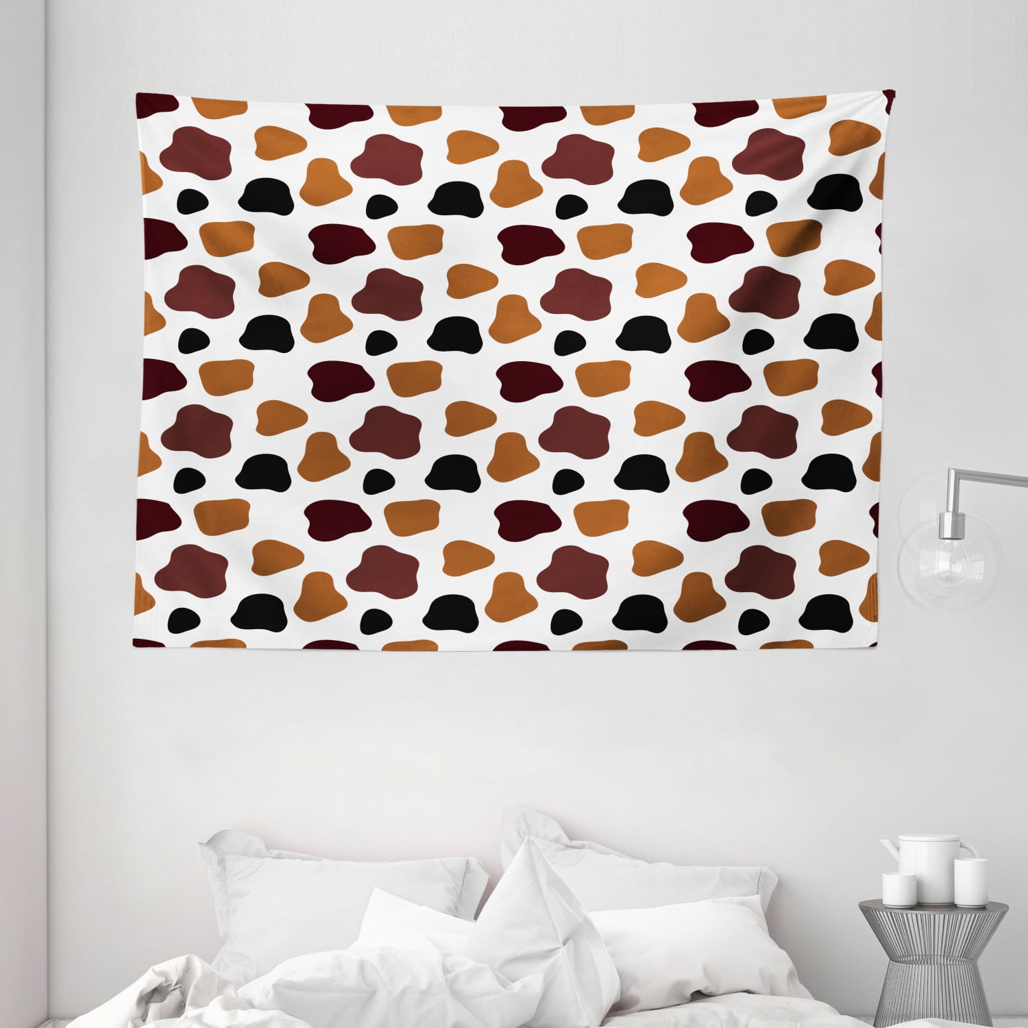 Cow Print Tapestry, Cow Skin Animal Abstract Spots Milk Dalmatian ...