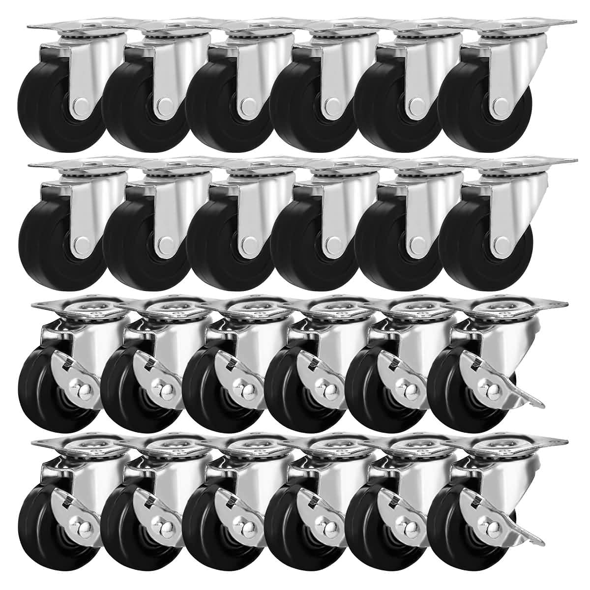 Click here for Factorduty 24 Pack 2 Swivel Caster With Brake Whee... prices