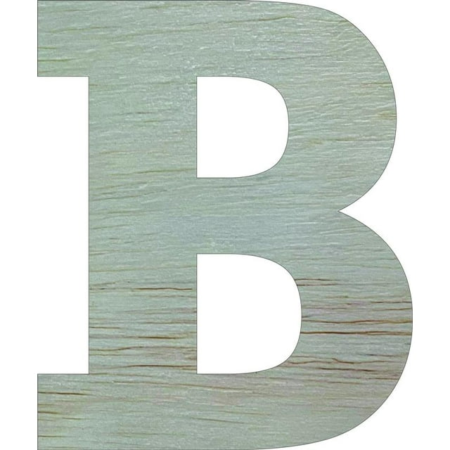Wooden Block Letters, Unfinished 15'' Rockwell B, Craft - Walmart.com