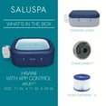 SaluSpa Hawaii 4 Person Smart AirJet Inflatable Hot Tub with App ...