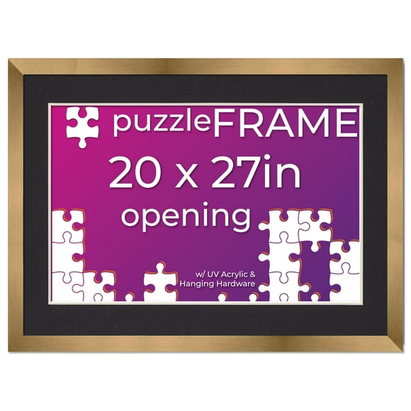 Shop 20x27 Wooden Puzzle Frames in Black, White, Natural, and Silver