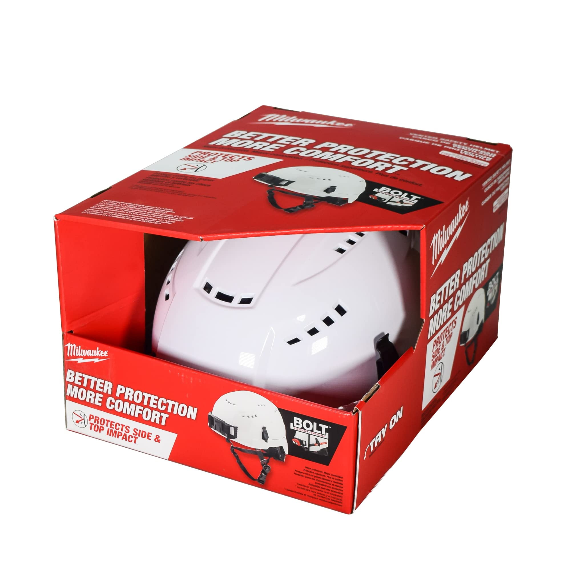 Casco de seguridad Milwaukee 48-73-1300 tipo 2 clase C ventilado | Walmart en línea