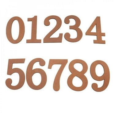 Crafts Central Pine Wood Beveled Wooden Numbers for Arts & Crafts ...