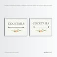 Cocktails Floral Roses Wedding Party Directional Signs, Double-Sided ...